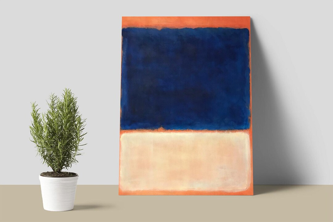 Mark Rothko Pink Blue Mark Rothko Canvas Wall Art, Modern Decor ...