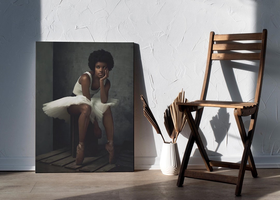 Black Ballerina Art Print, Physical Print, Black Art, African American Woman Dancer, Wall Art on ...