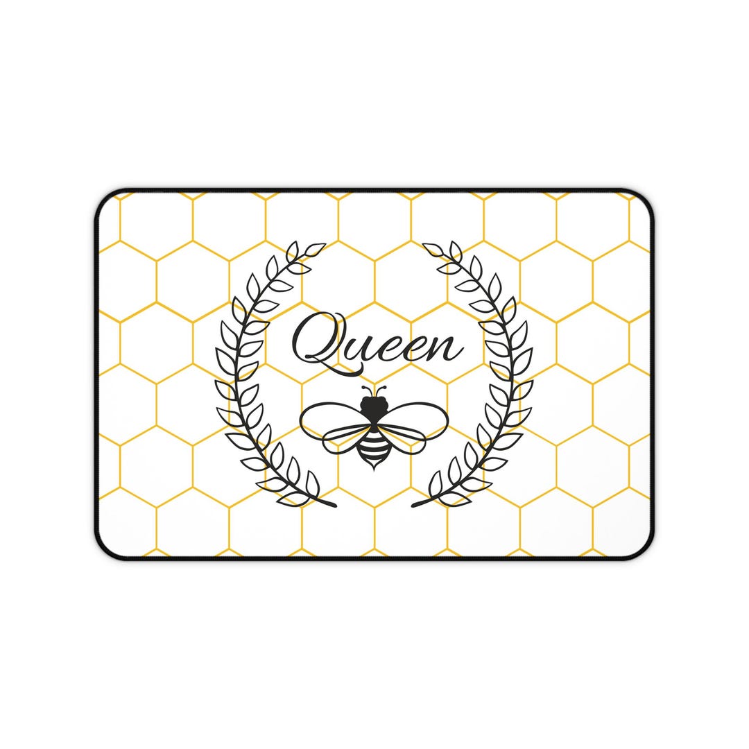 Queen Bee Desk Mat, Bee Boss Office Decor, Busy Bee Desk Accessory ...