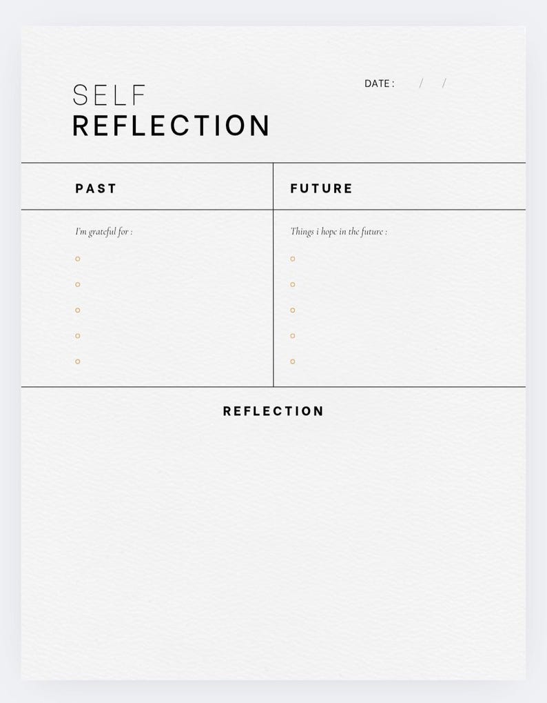21 Day Self Reflection Journal Printable | Guided Personal Growth ...