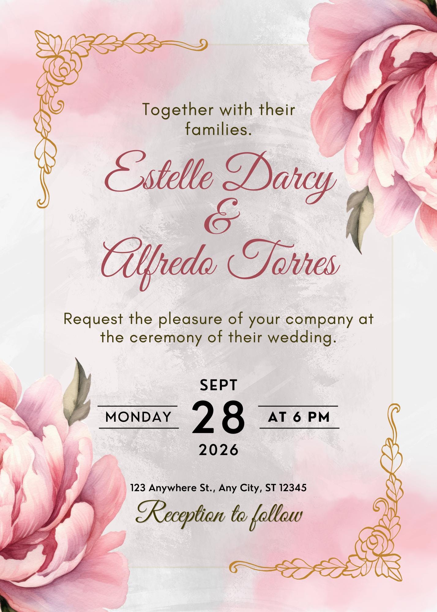 Invitation, Invites, Digital Invites, Digital Creations, Wedding ...