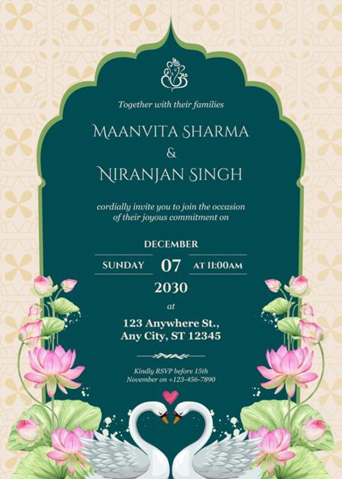 Invitation, Invites, Digital Invites, Digital Creations, Wedding ...