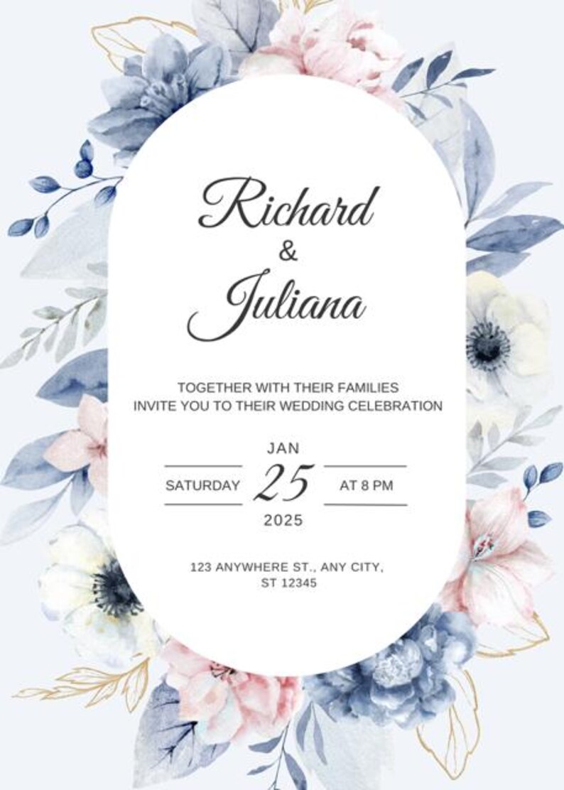 Invitation, Invites, Digital Invites, Digital Creations, Wedding ...