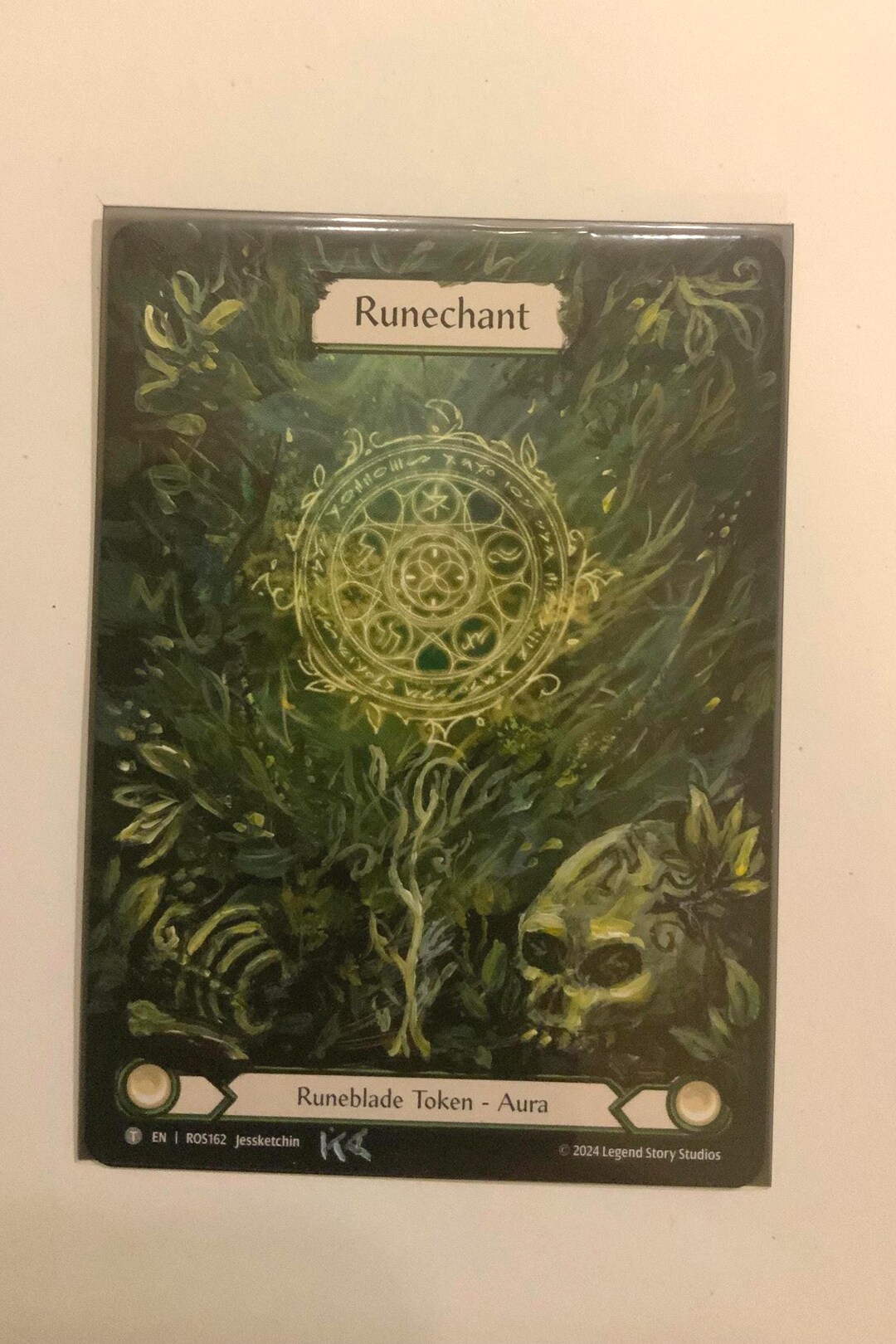 Runechant, Altered Card Flesh and Blood Handpainted - Etsy