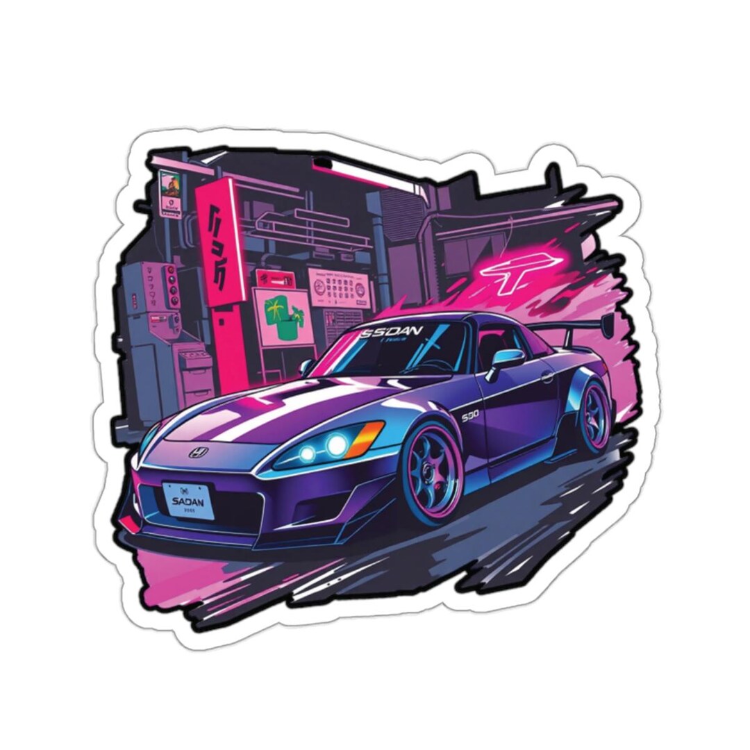 Car Culture Kiss-cut Stickers, Street Tuner Decals, Car Lovers Laptop ...