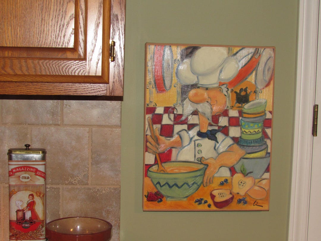 Italian Chef Kitchen Decor, Bon Appetit, Wall Hanging - Etsy