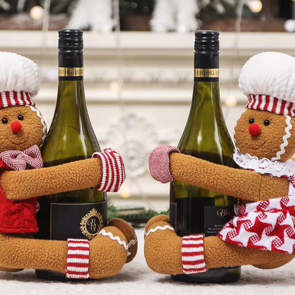 Gingerbread Wine Bottle - Etsy