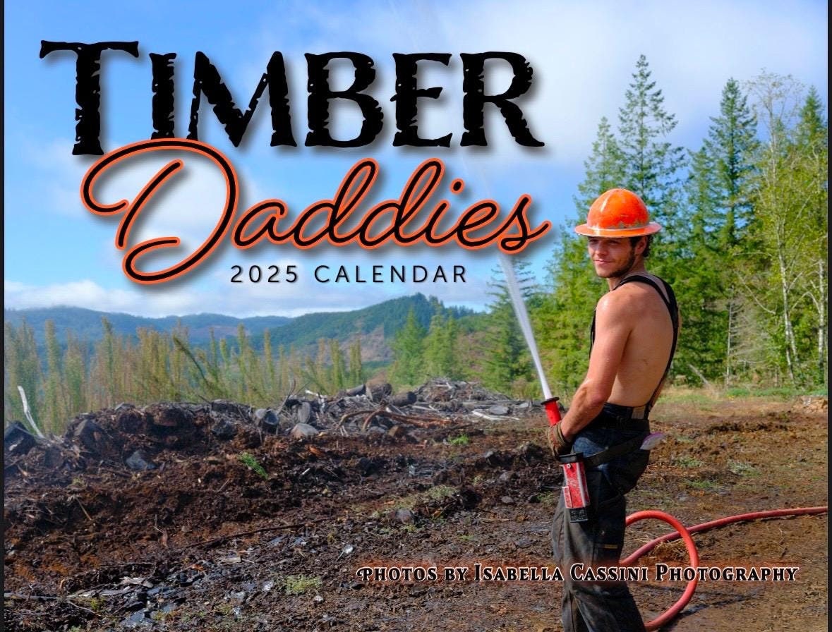 2025 Sexy Logger Timber Daddies Calendar | 13-month Lumberjack Men and ...