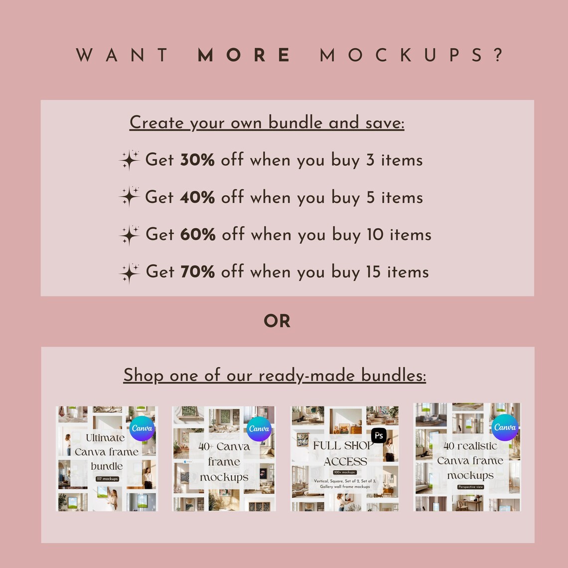 Canva & PSD Frame Mockup: Wall Art With Shadow Effects (digital ...