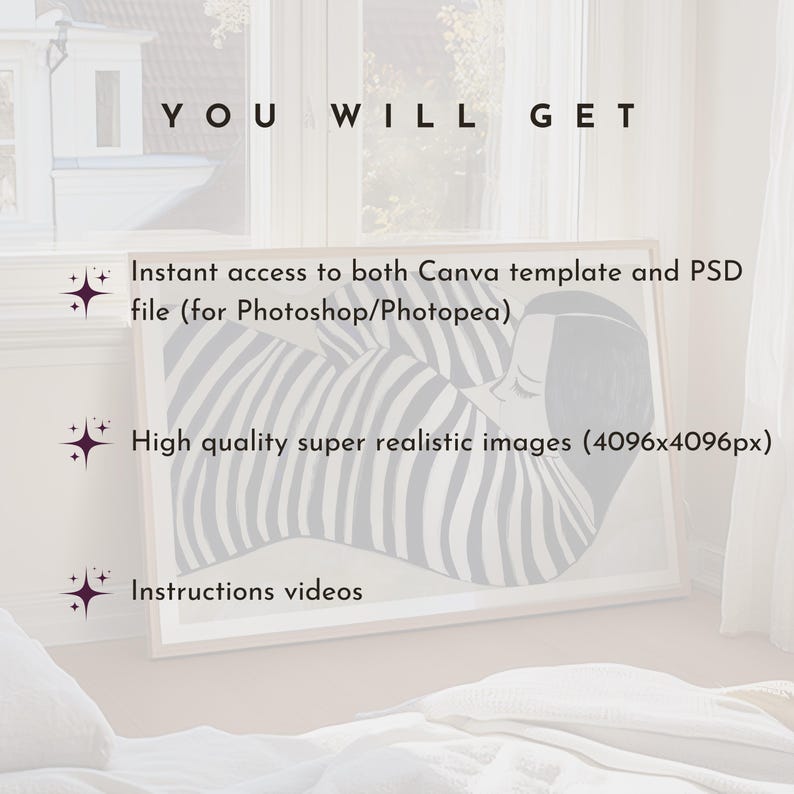 Horizontal Canva and Psd Frame Mockup, Canva Poster Mockup, Smart Layer ...