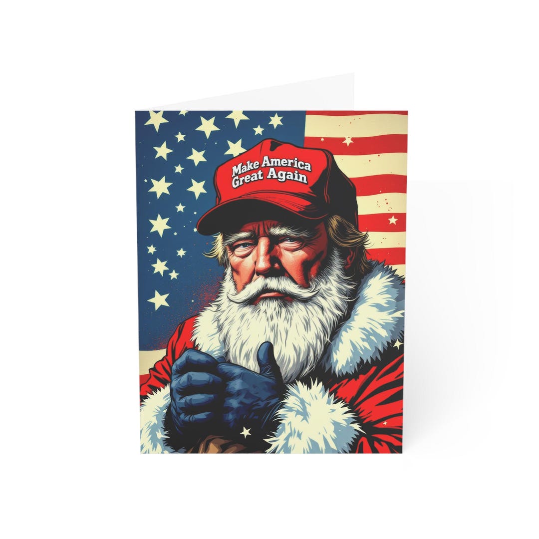 MAGA Donald Trump Santa Claus Merry Christmas Patriot Make America ...