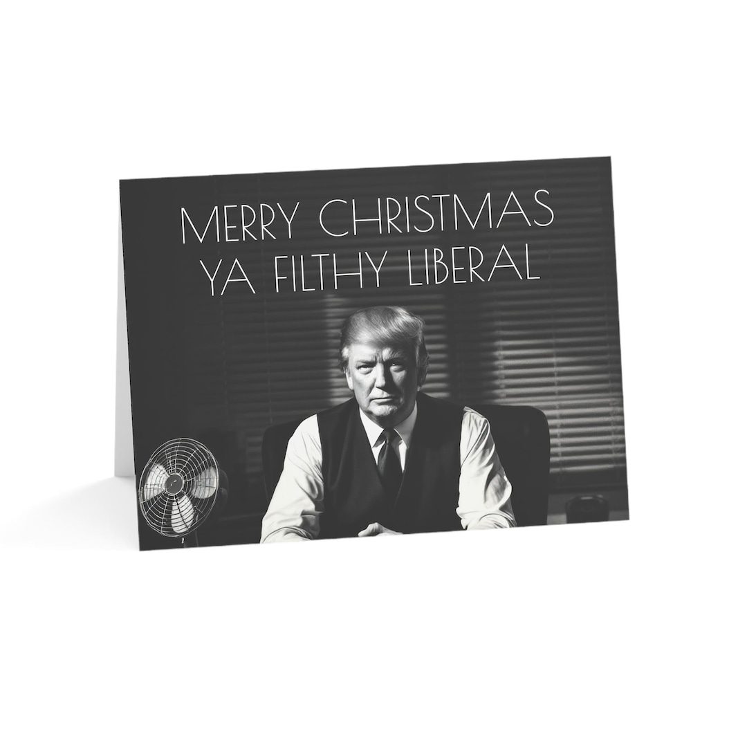 Donald Trump Merry Christmas Ya Filthy Liberal Funny Home Alone ...