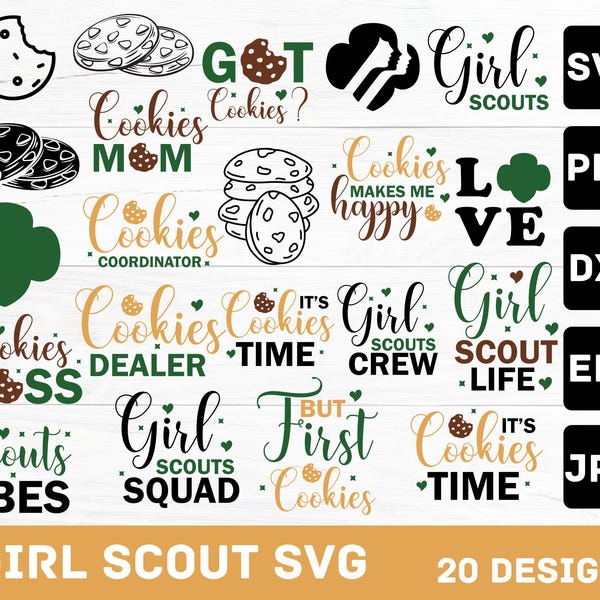 Girl Scout Cookie Svg - Etsy