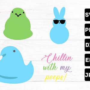 Marshmallow Bunnies SVG, Easter SVG, Easter Bunny SVG, Cute Spring ...