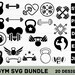 Gym SVG PNG Bundle, Fitness SVG, Sport Svg, Workout Svg, Motivation Svg ...