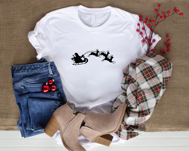 Santa's Sleigh SVG | Sleigh Svg Christmas | Santa and Reindeer ...