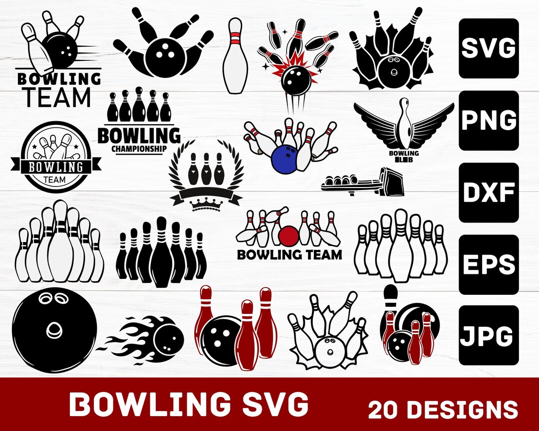 Bowling Svg Bundle Bowling Png Bundle Bowler Svg Png Cut Files Cricut ...
