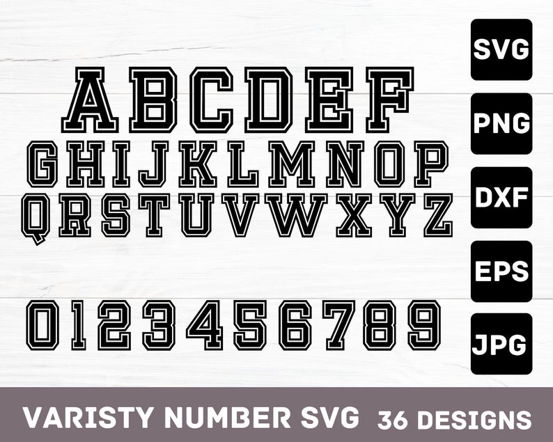 Varsity Font College Font Sport Font Bold Font Baseball Font Soccer ...