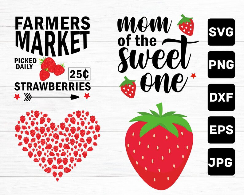 Strawberry, Svg Files, Svg Files for Cricut, Svg Cricut, Svg Images ...