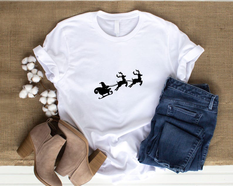 Santa's Sleigh SVG | Sleigh Svg Christmas | Santa and Reindeer ...