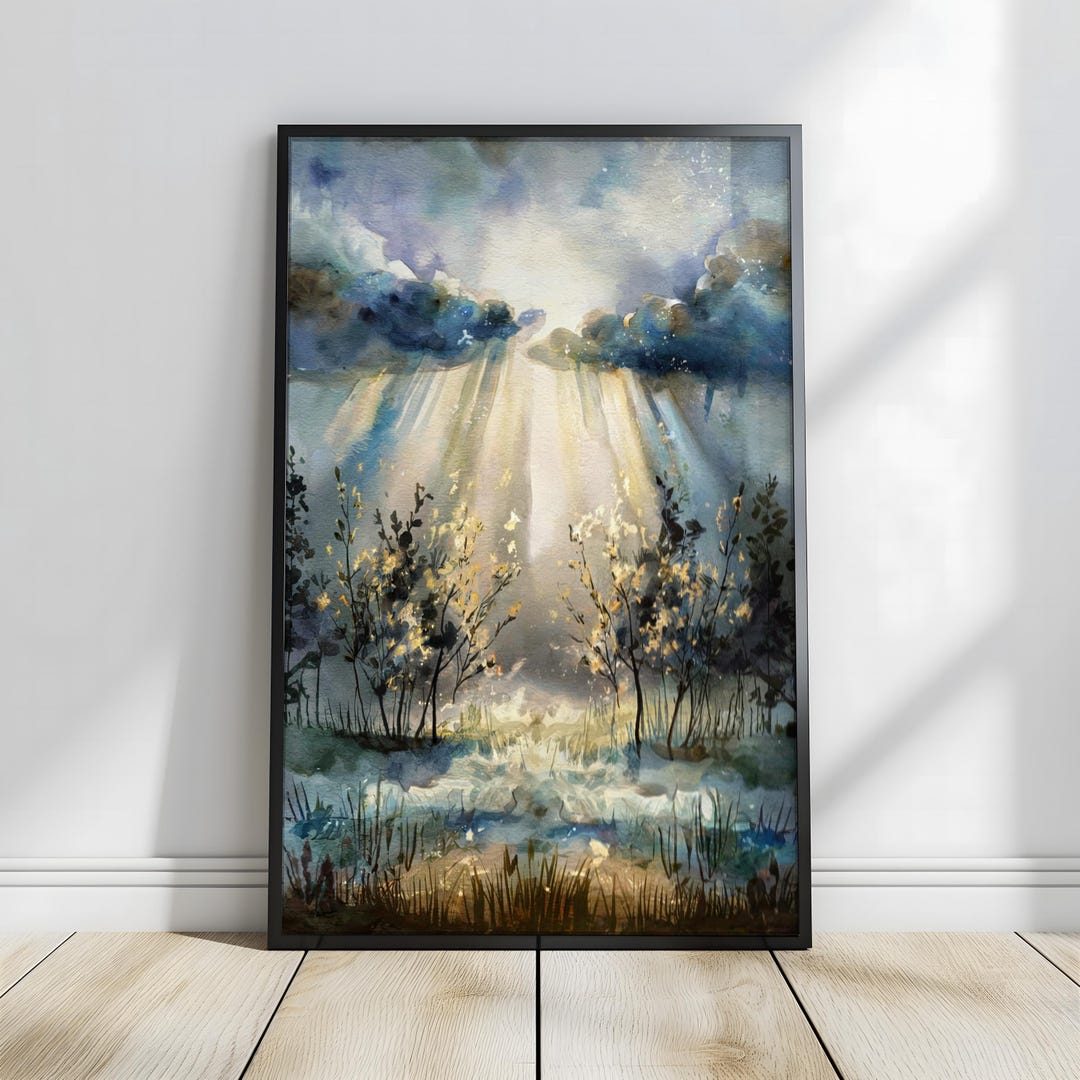 Hopeful Watercolor Painting: Faithful Through the Storm - Peaceful ...