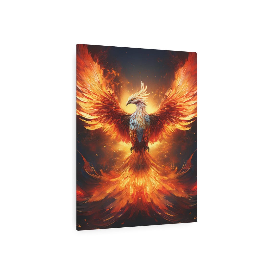 Metal Art Sign, Phoenix Rising Firebird Fantasy Mythical Bird Wall ...
