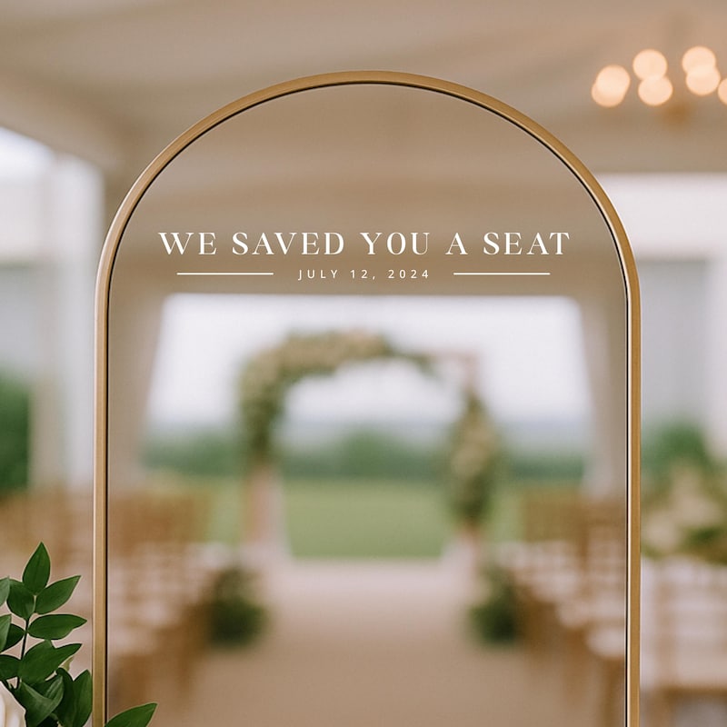 Wedding Ceremony Reserved Seating Signs - Etsy