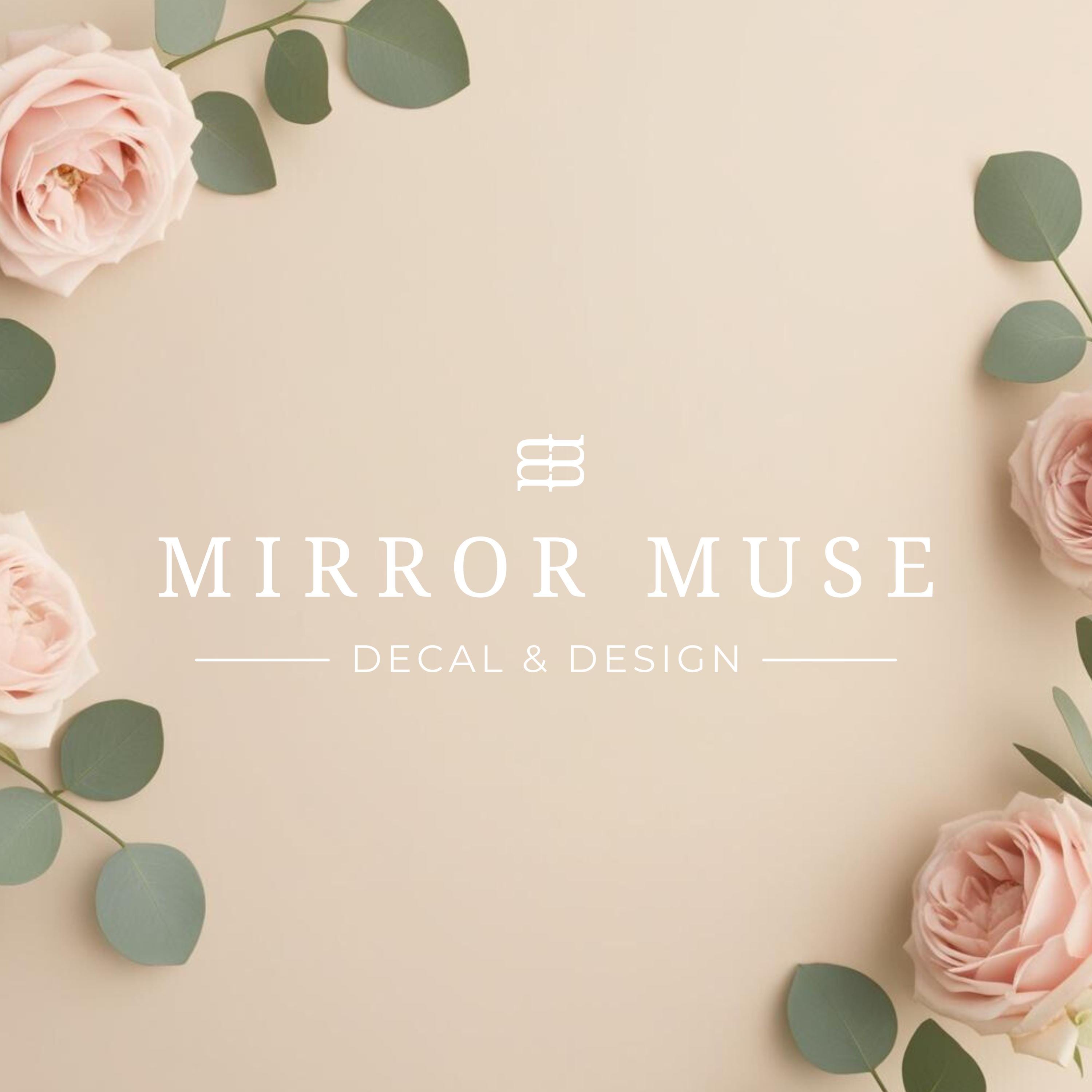 Personalized Wedding Mirror Decal: Elegant Reception Entrance Sign - Etsy