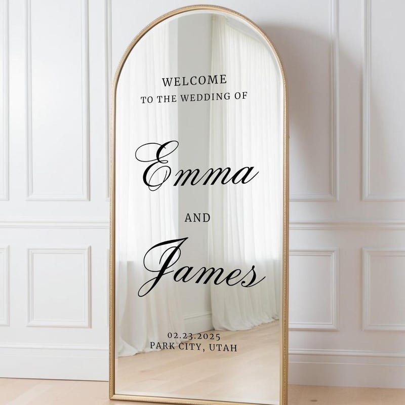 Mirror Welcome Sign - Etsy