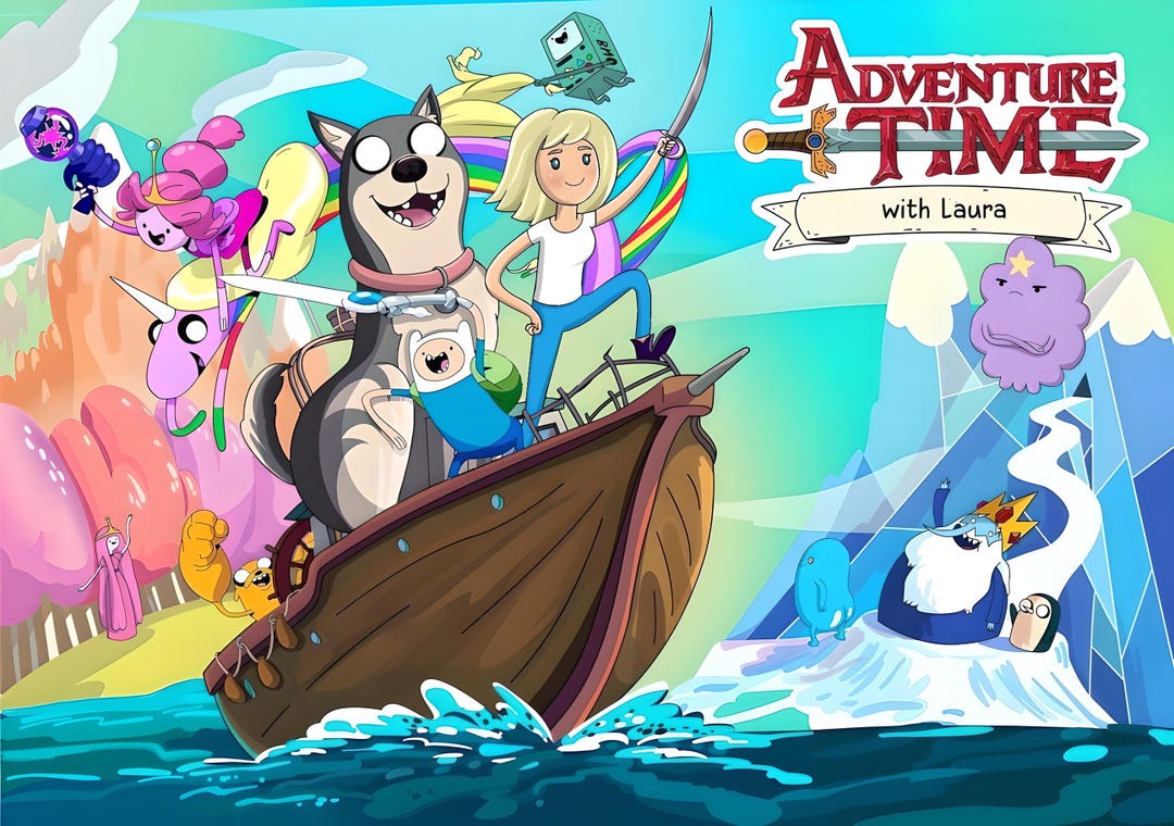 DIGITAL Adventure Time Art Portrait, Custom Portrait, Couple PORTRAIT ...