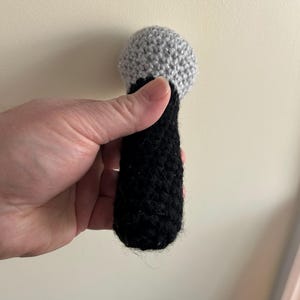 Drop the Mic: Silver and Black Microphone Plushie With Bling - Etsy