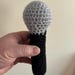Drop the Mic: Silver and Black Microphone Plushie With Bling - Etsy