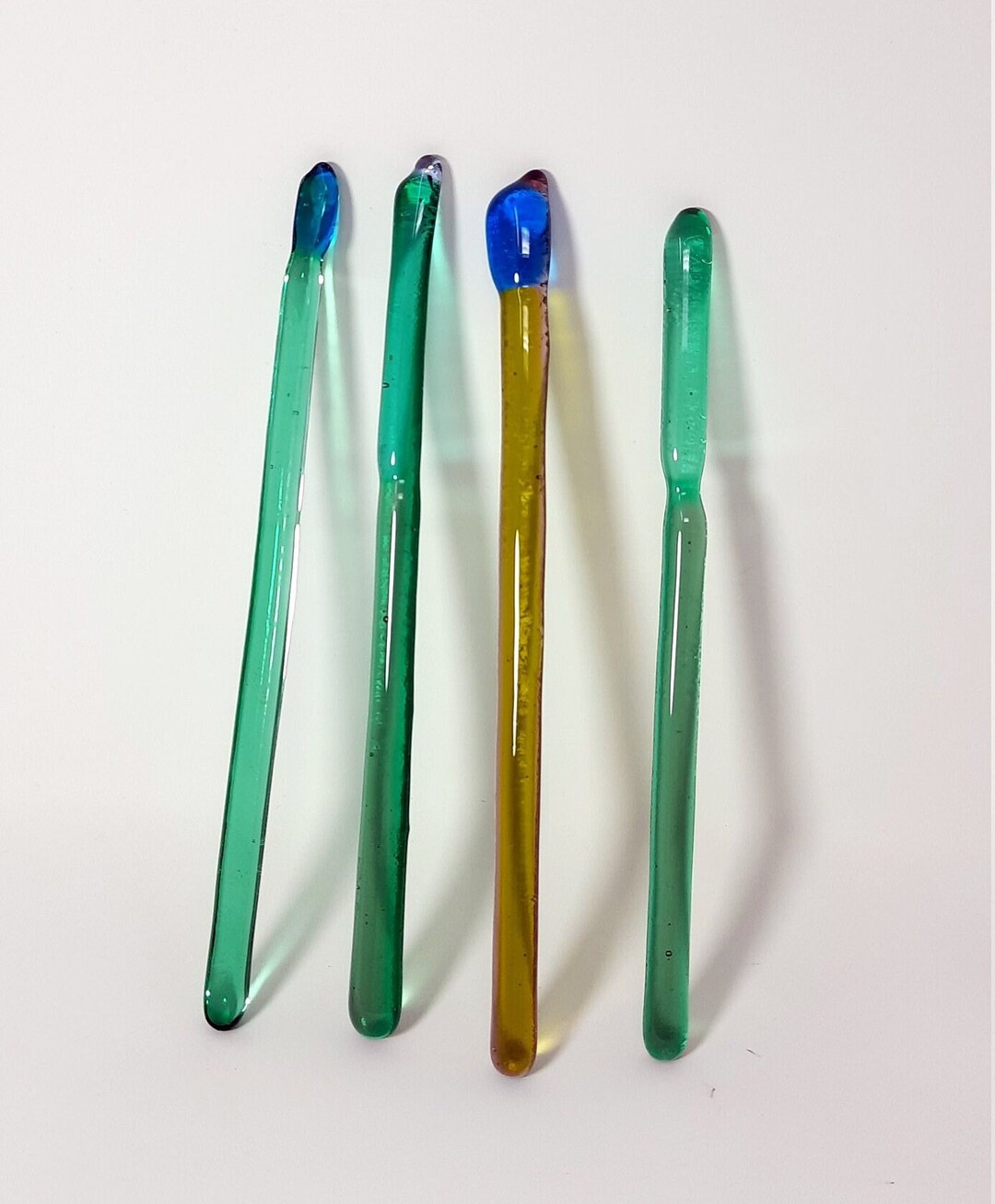 Ref 52 / Set of 4, 14.5 Cm, 5.7" Colorfull Murano Glass Stir Sticks ...