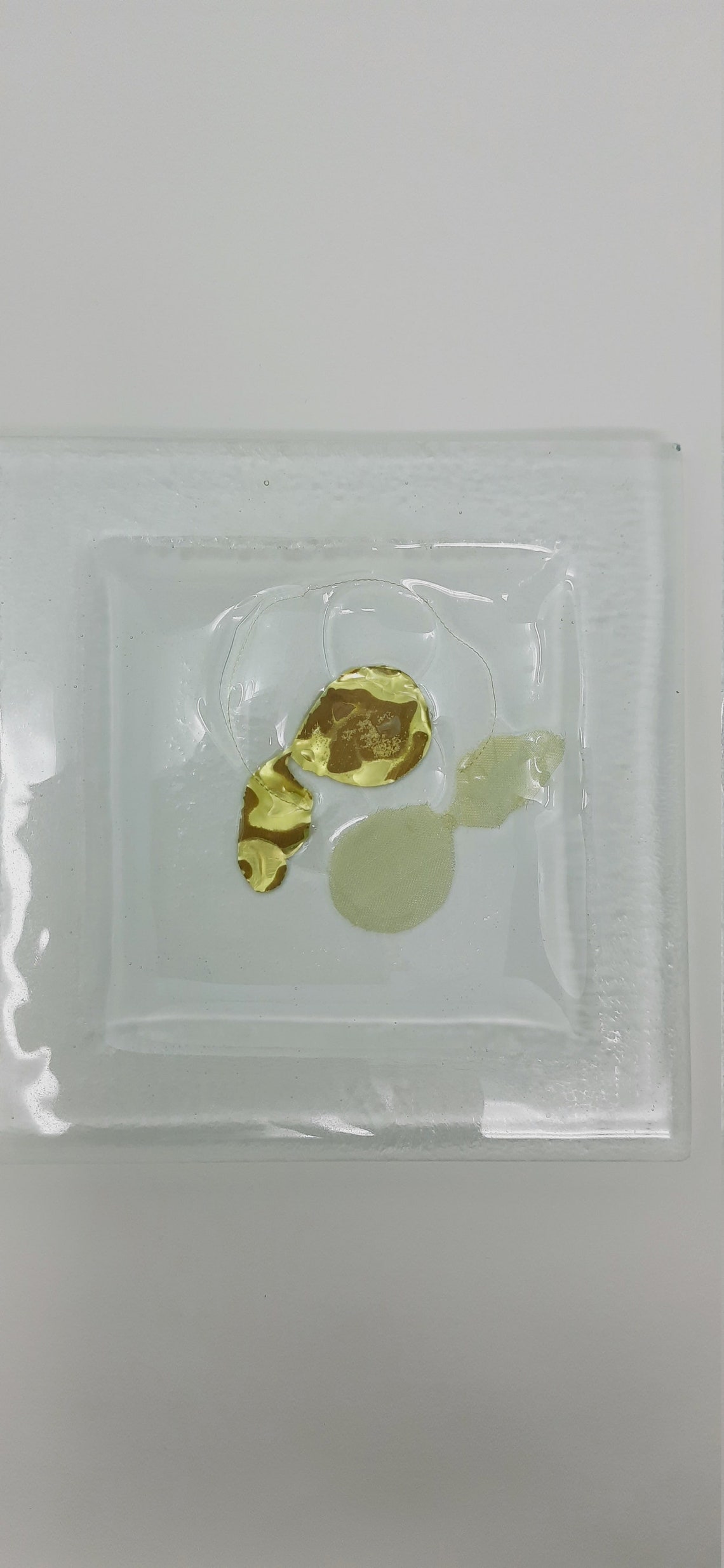 Twins Plate Square Glass Tray Clear Glass Plate | Etsy