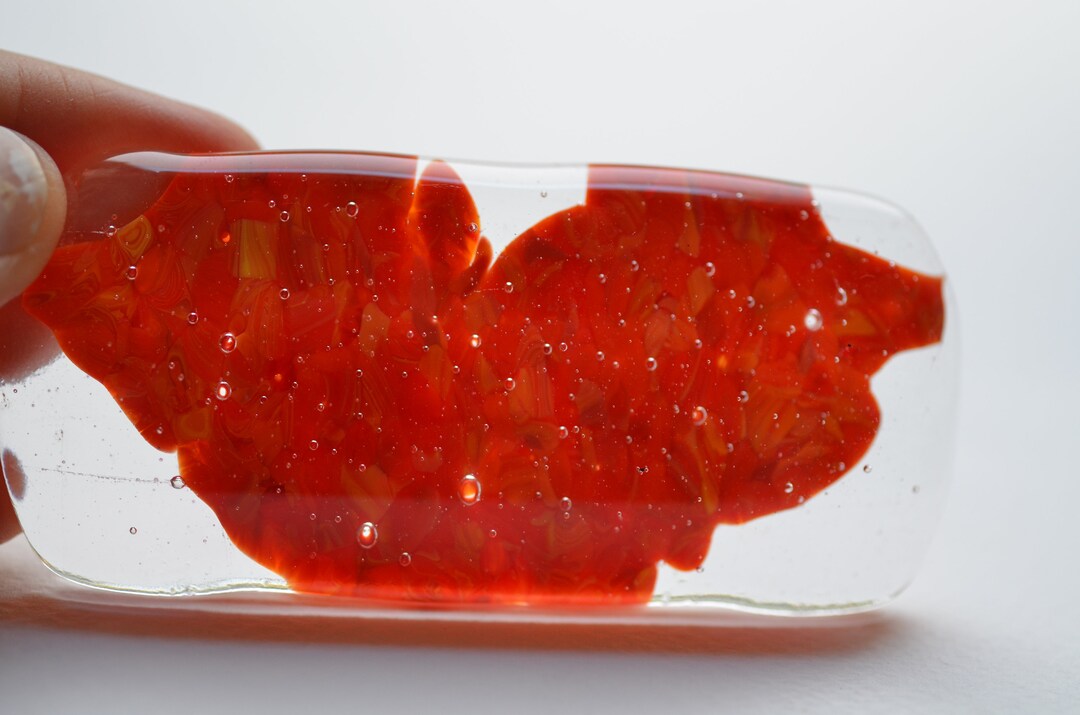 Red Lips, Kisses, Valentines Day Gift, Unique Red Cast Glass ...