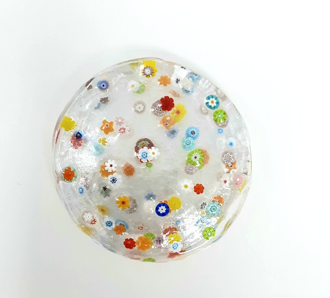 Set of 4, Simple yet Special Clear Glass Coaster With Handcrafted ...