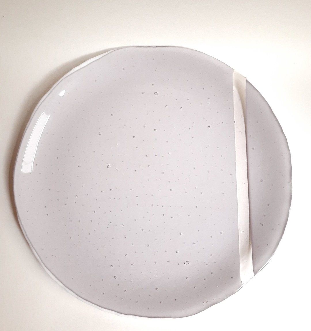 31 Cm , 12.6 , Pink Glass Platter, Pink Centerpiece, Pink Fruit Tray ...