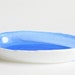 Blue White Oval Fused Glass Serving Platter, Handmade Glass Tray - Etsy