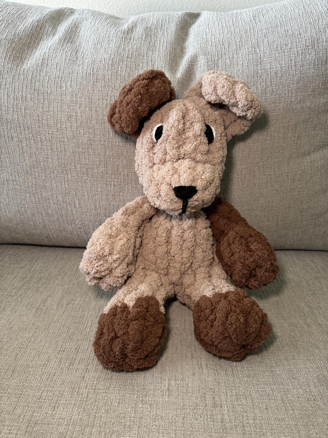 Hand Knit Chunky Puppy Dog Plush - Etsy