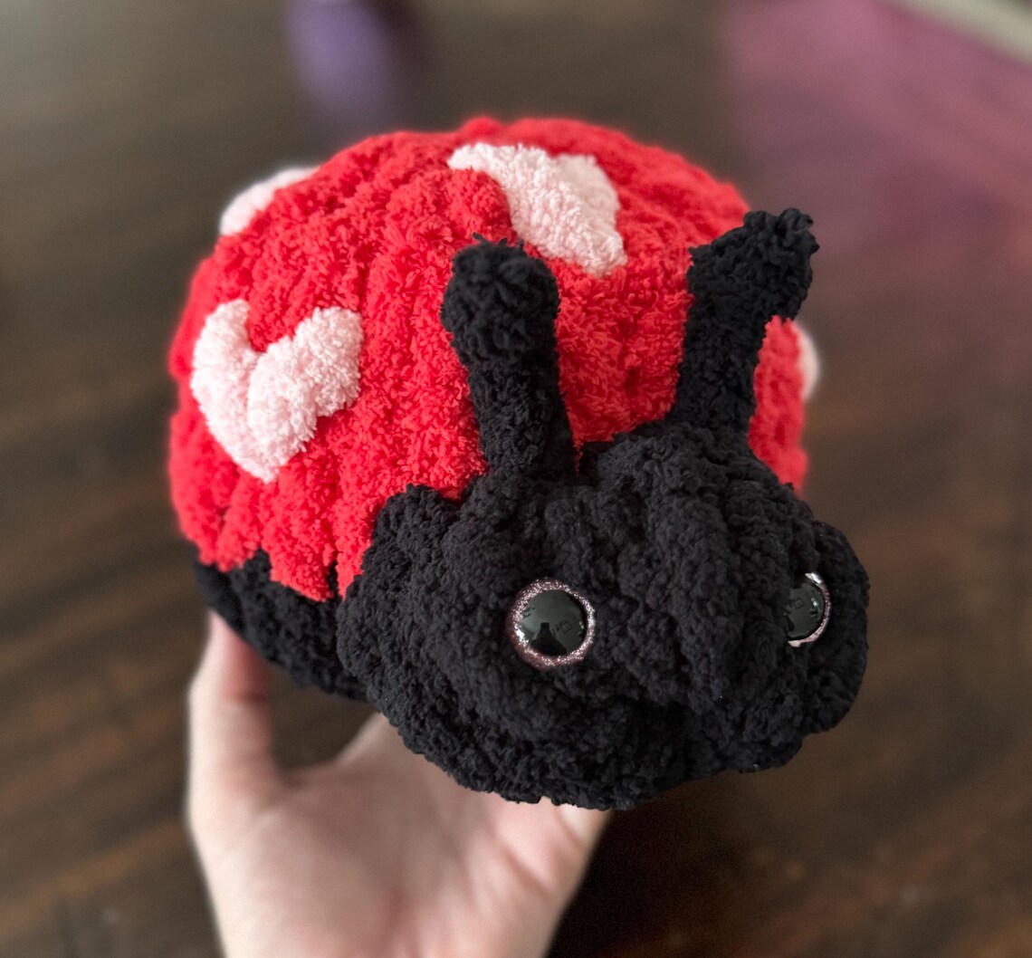 Hand Knit Chunky Ladybug Plush - Etsy