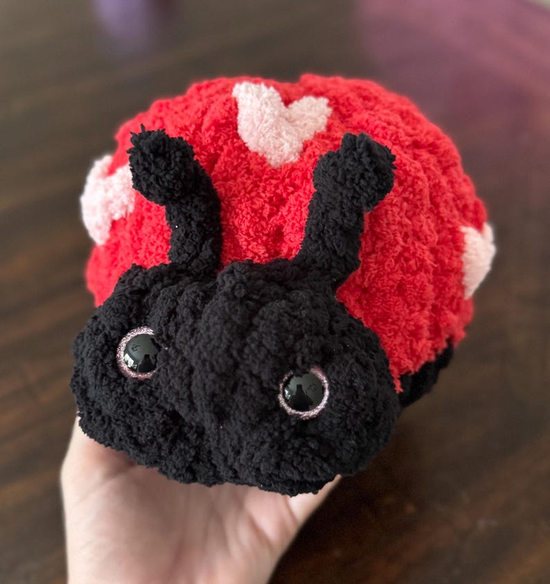 Hand Knit Chunky Ladybug Plush - Etsy