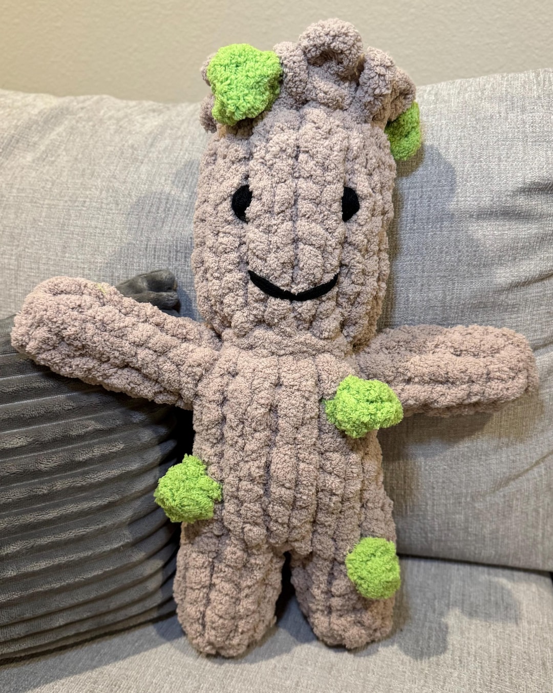 Hand Knit Chunky Baby Groot Plush Stuffed Animal - Etsy