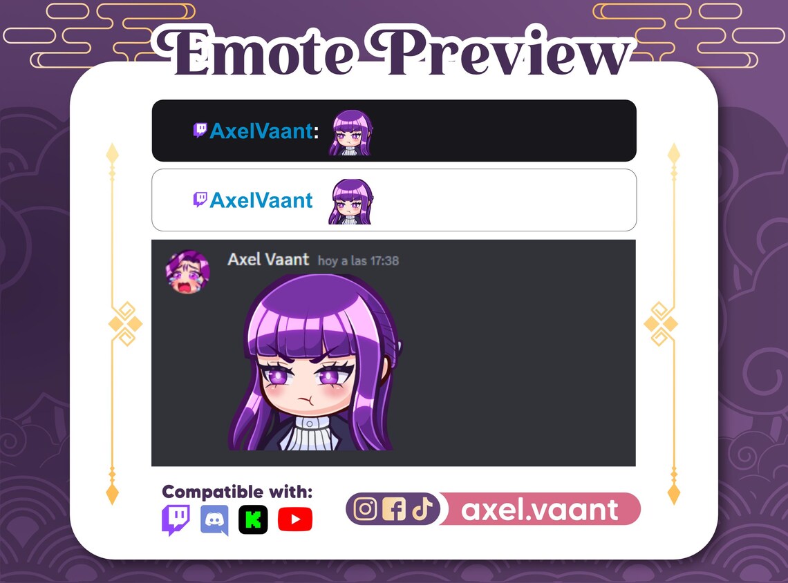 Fern Angry Emote: Frieren Anime, Twitch Discord Stream Sticker - Etsy