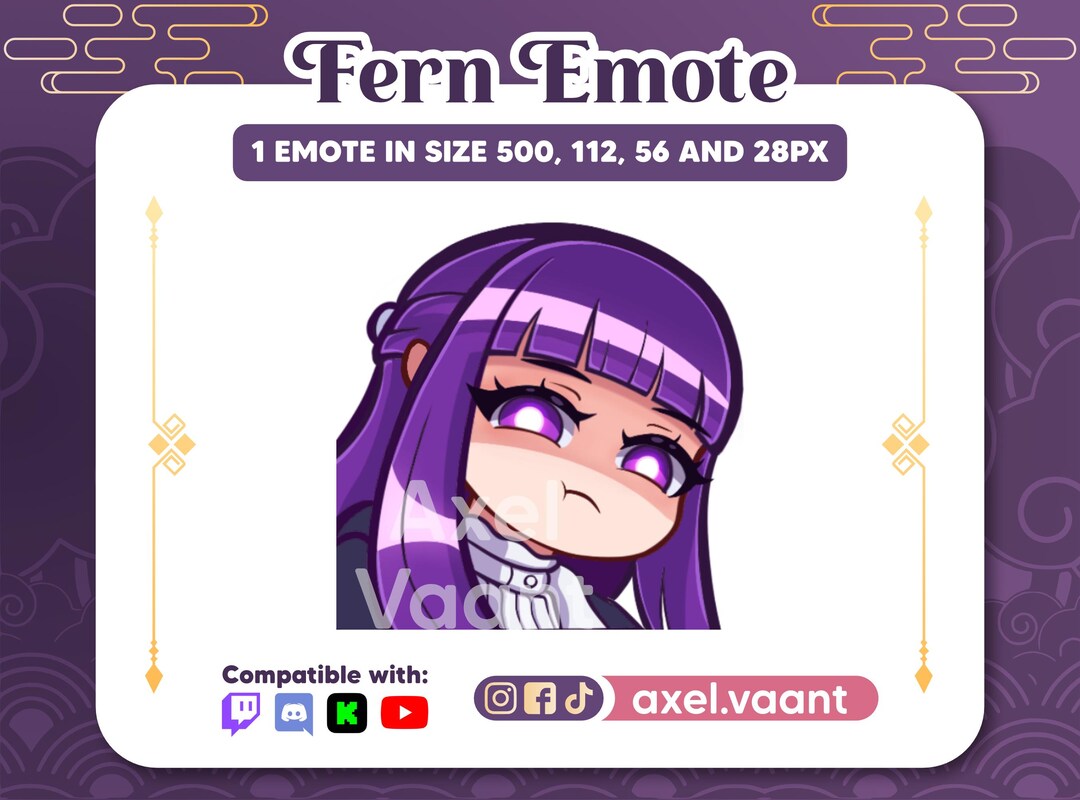 Fern Scary Twitch Emote | Discord Sticker | Sousou No Frieren Anime ...