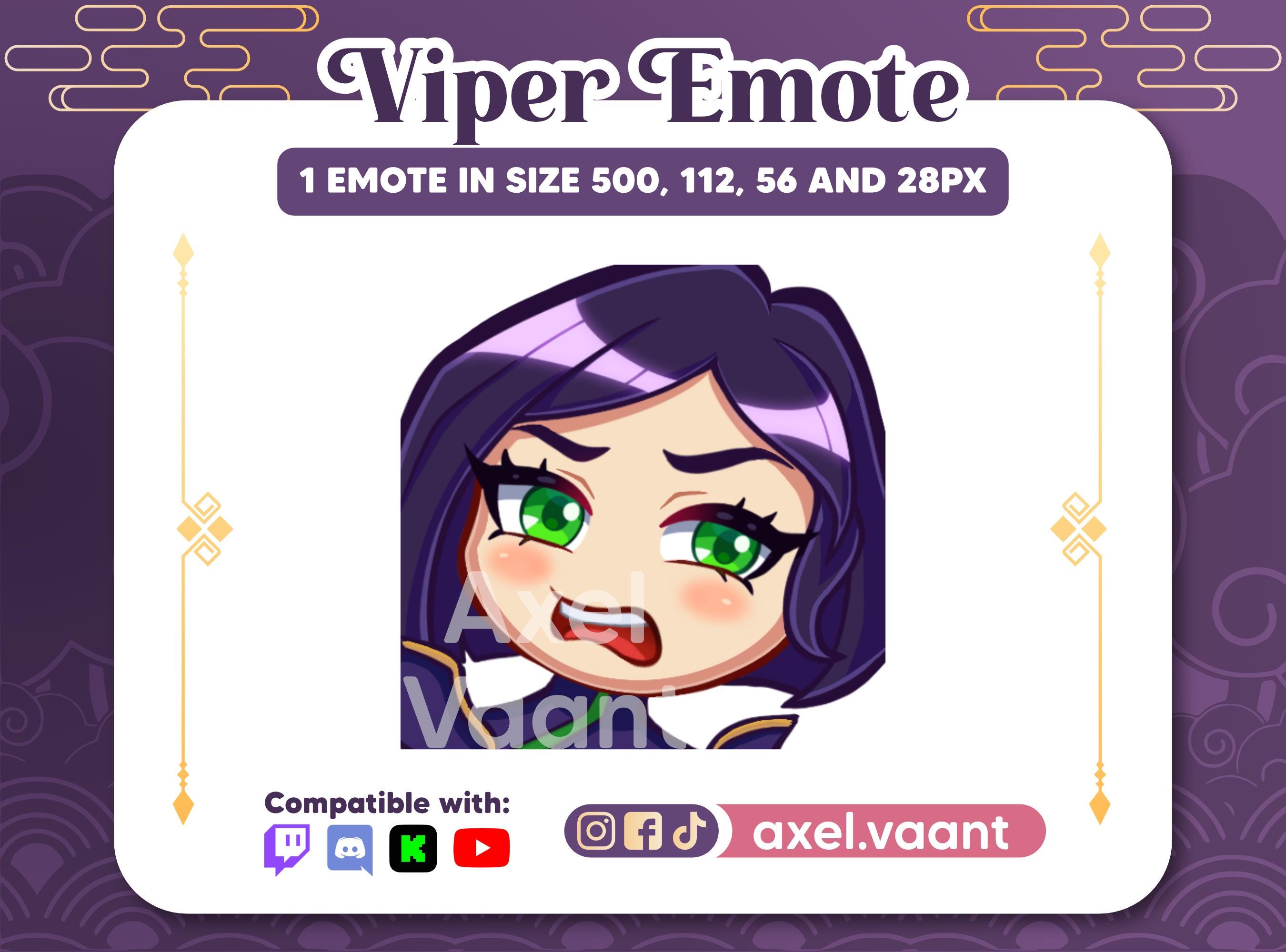 Viper Ew Valorant Twitch Emote | Discord Sticker | Valorant Emote ...