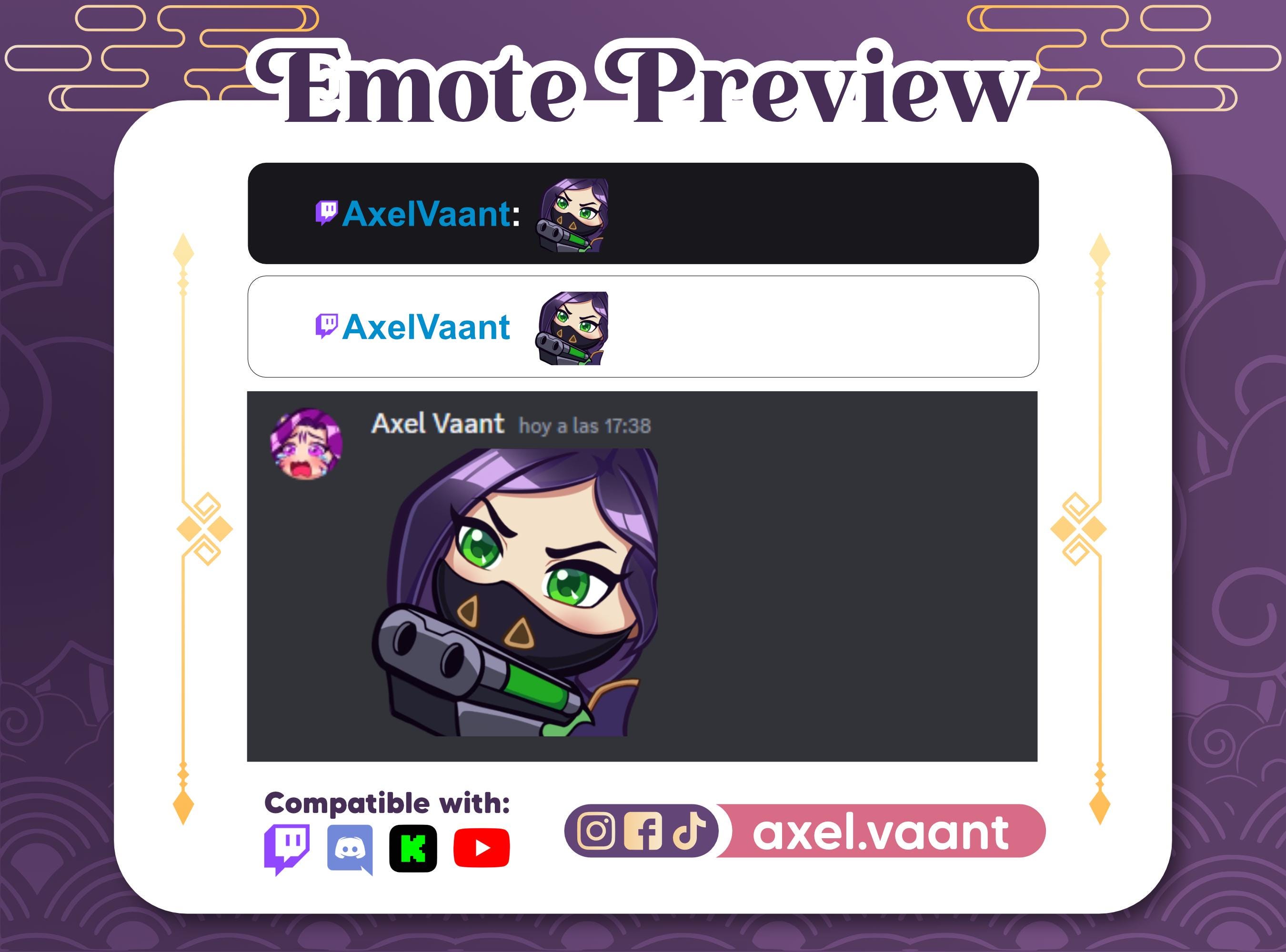 Viper Gun Emote | Twitch, Discord, Kick, Youtube (digital Download) - Etsy