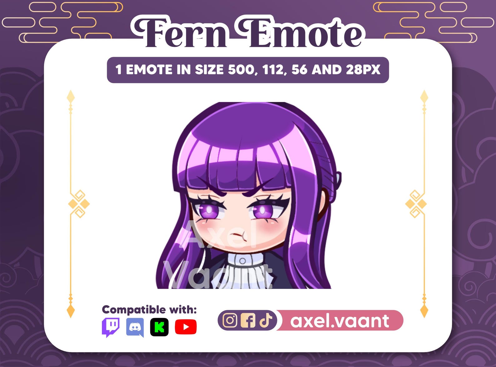 Fern Angry Emote: Frieren Anime, Twitch Discord Stream Sticker - Etsy