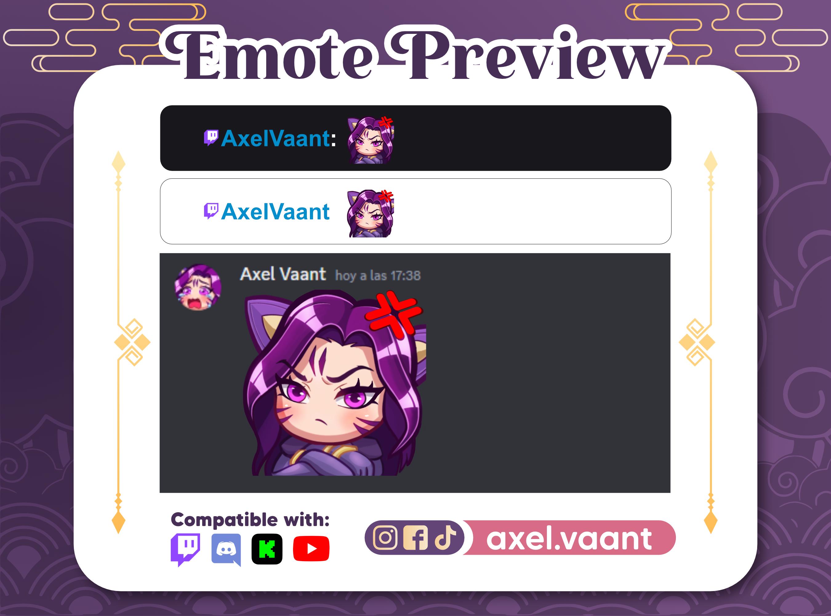 Kaisa Twitch Emote | Discord Sticker | League of Legends Emote | Stream ...