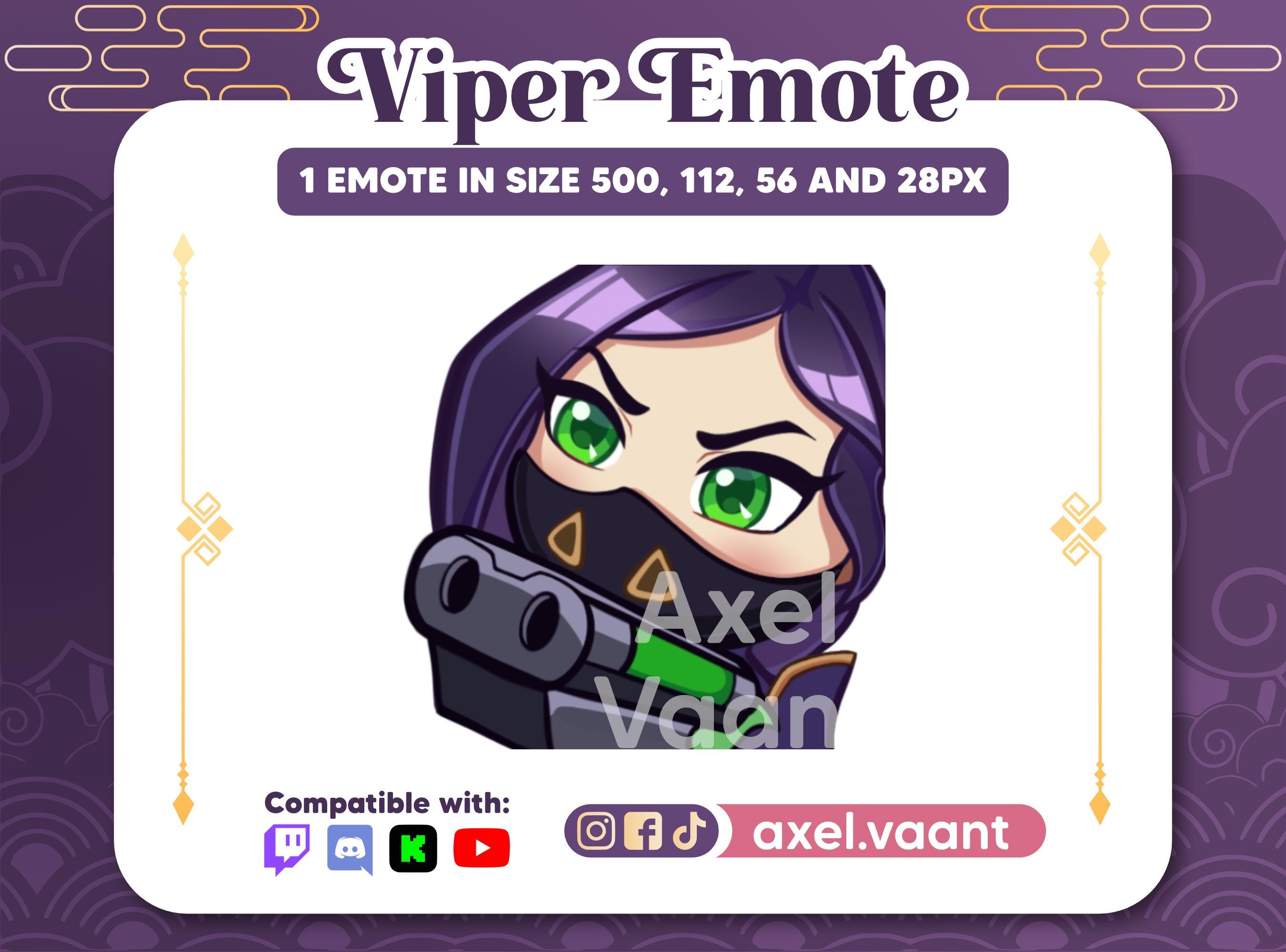 Viper Gun Emote | Twitch, Discord, Kick, Youtube (digital Download) - Etsy