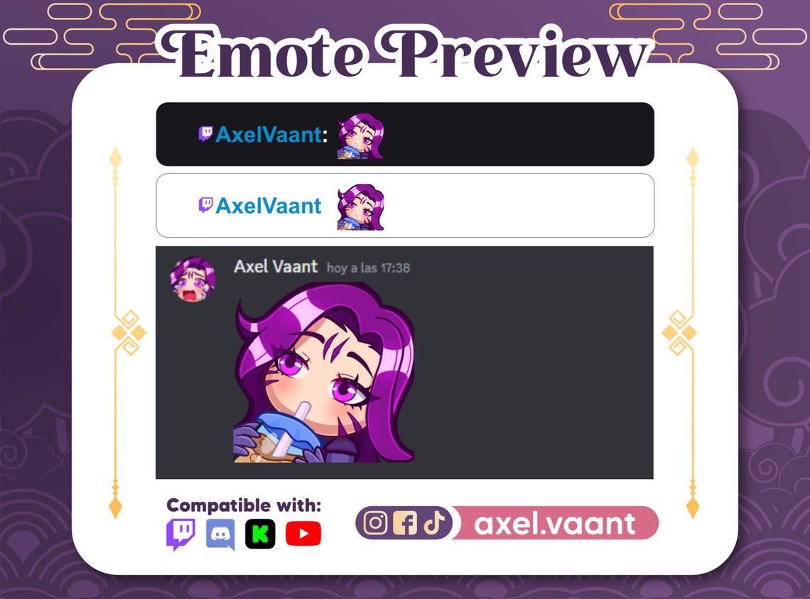Kaisa Boba Twitch Emote | Discord Sticker | League of Legends Emote ...